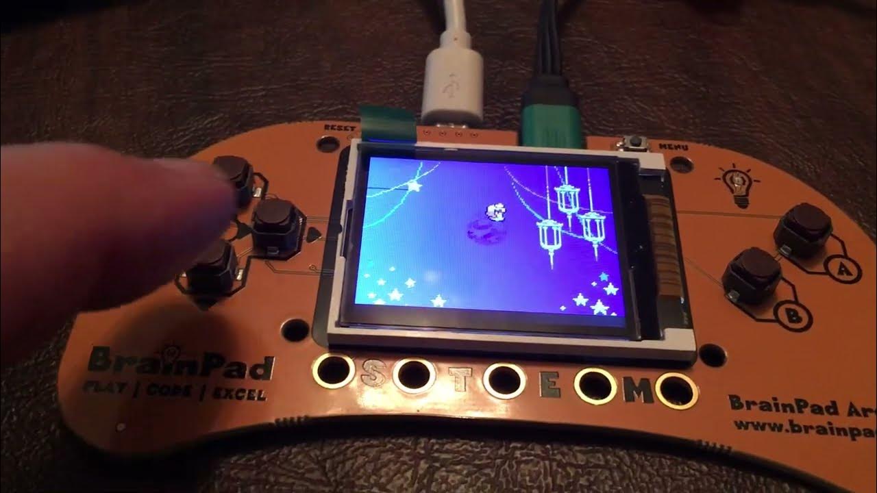GHI BrainPad Arcade Game Player with Jacdac LEDs - YouTube