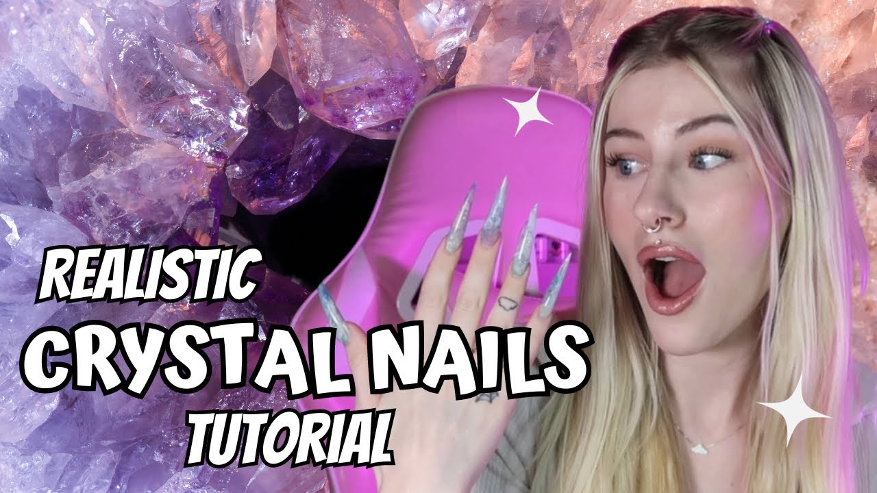 REALISTIC CRYSTAL NAIL EFFECT TUTORIAL 💅🏻 - YouTube