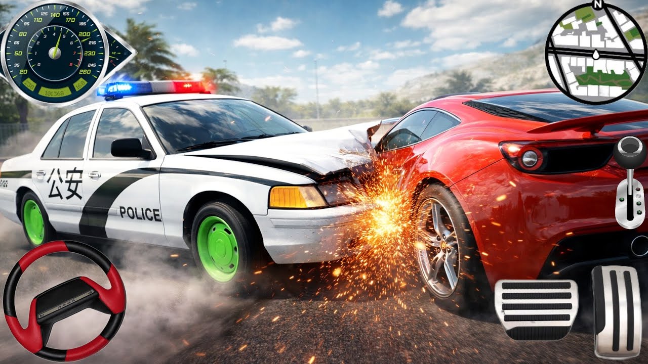 EPIC Police Chase in City | Realistic High Speed Gameplay | Gameplay ...