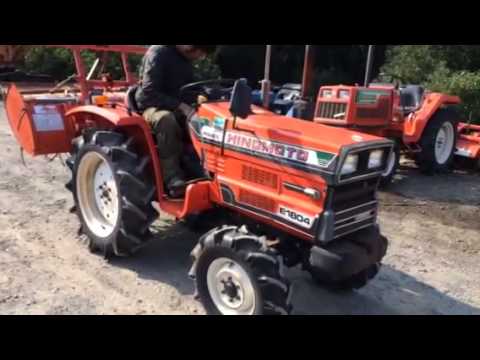 Hinomoto E1804 4WD - YouTube
