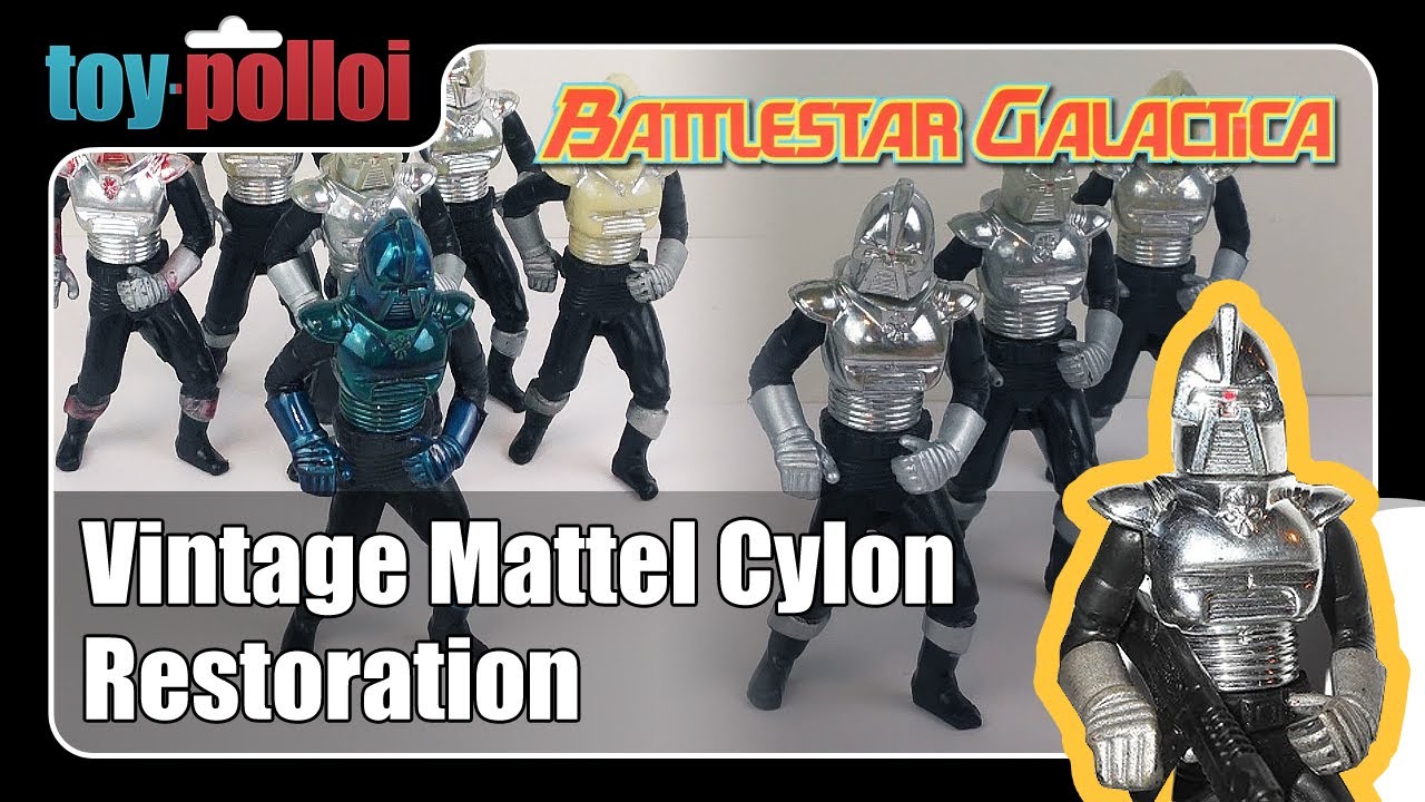 Vintage Mattel Cylon Chrome Restoration - Mega Paint challenge - Toy ...