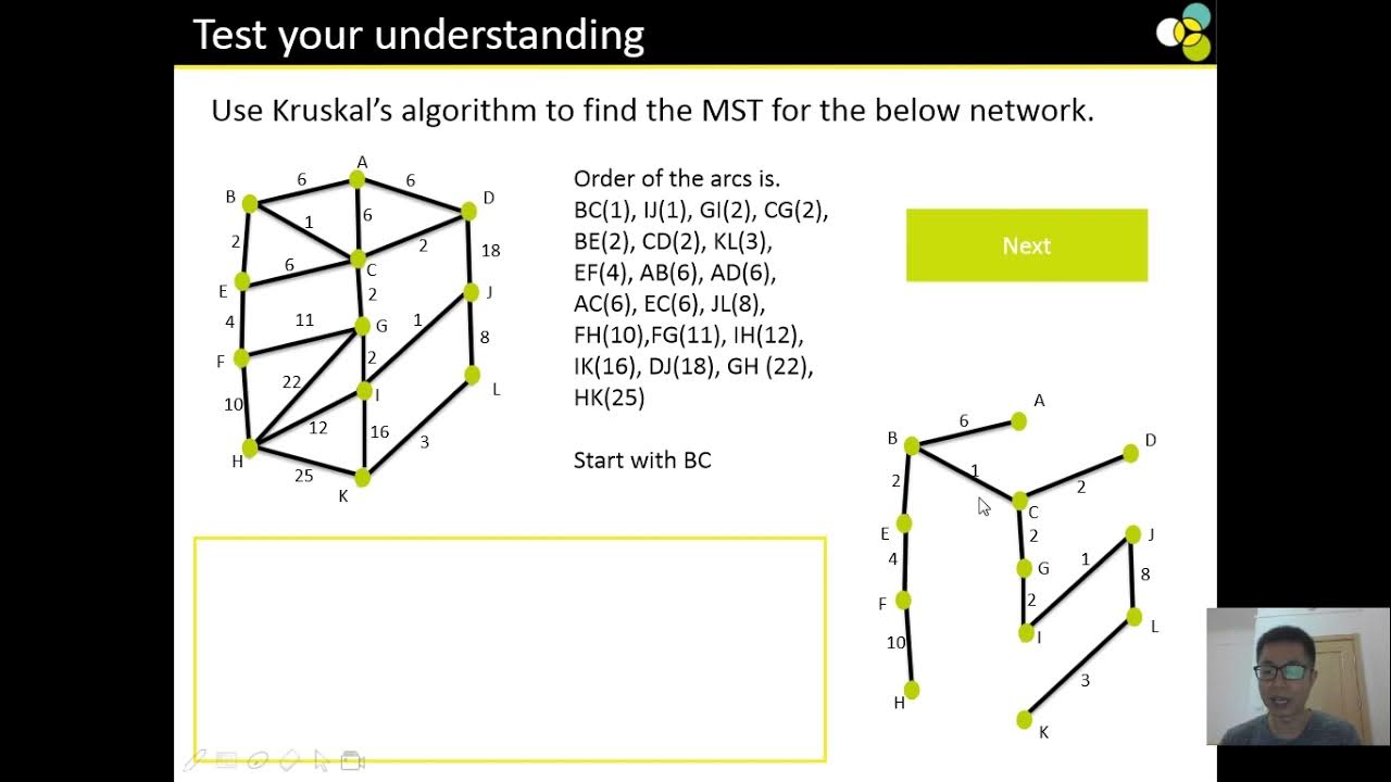 爱德思A Level数学 D1 Chapter3 Algorithms on Graphs 1 - YouTube