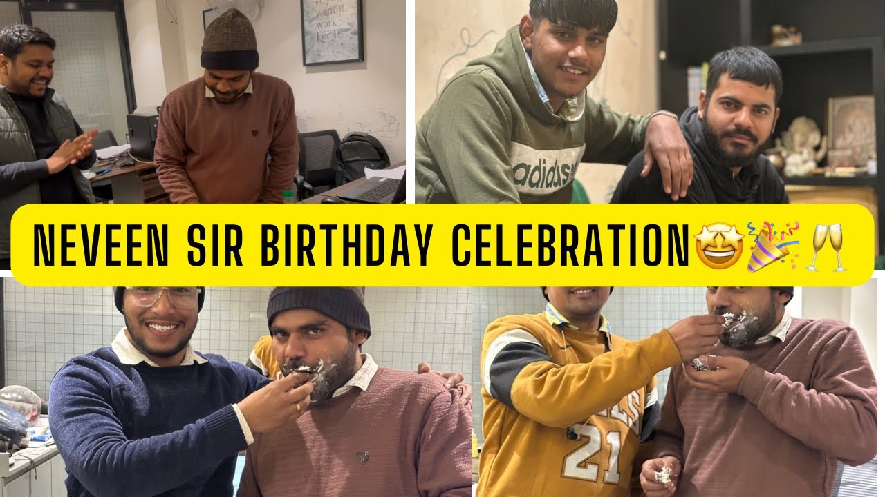 Naveen sir birthday celebration 🎉🍾🤩 #parveshdehranvlogs #naveen # ...