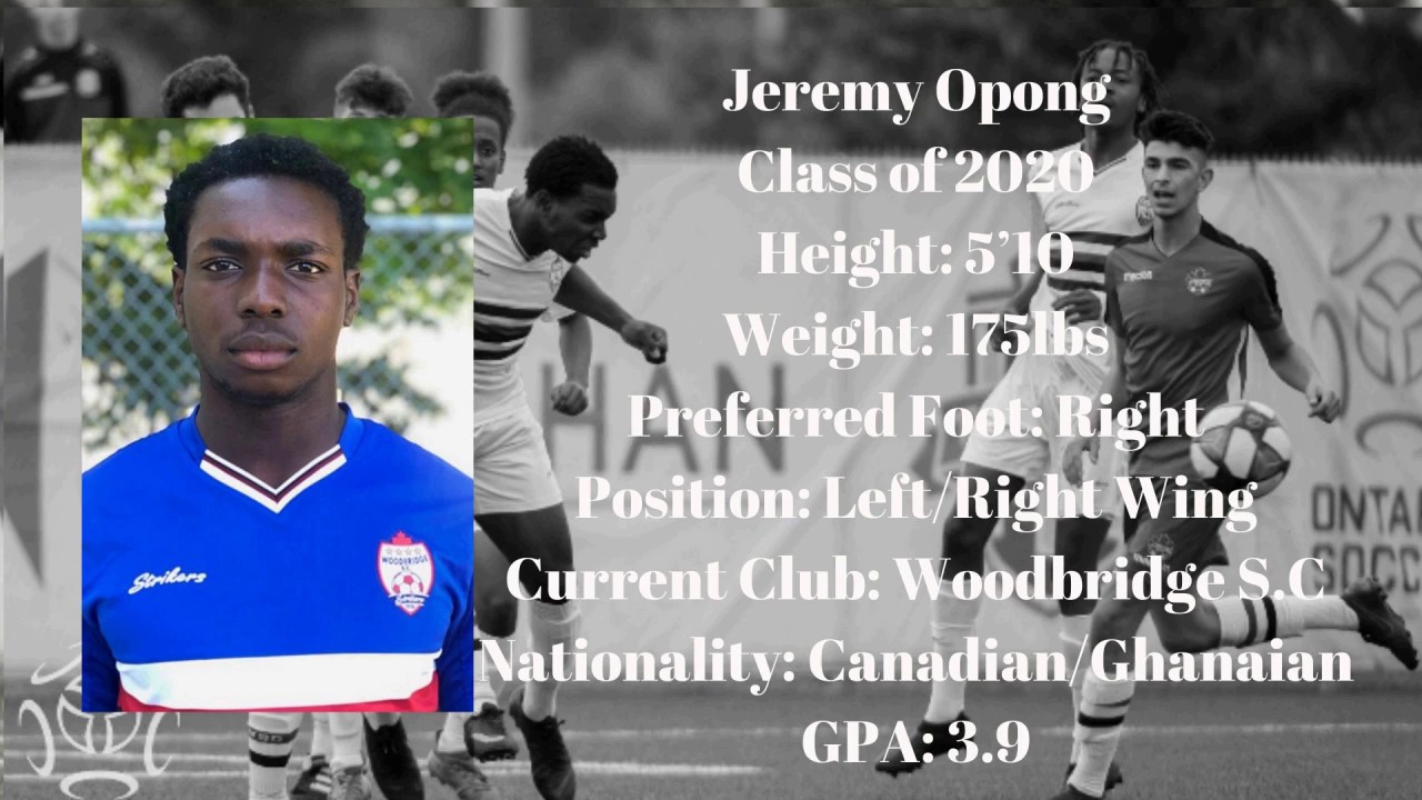 Jeremy Opong Woodbridge SC 2019 Highlights - YouTube