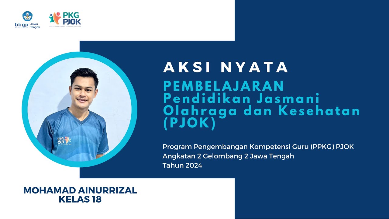 Aksi Nyata Pembelajaran PJOK | PPKG PJOK Jawa Tengah Tahun 2024 | SD ...
