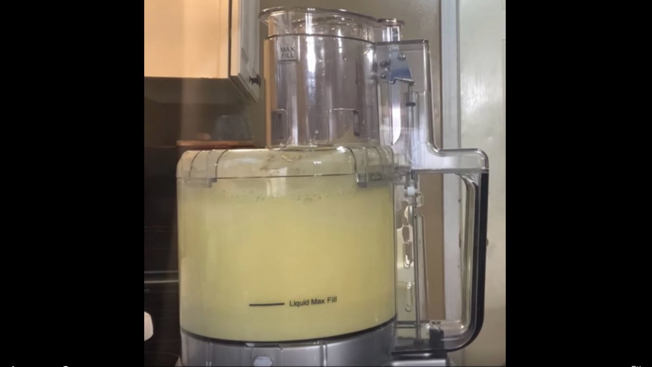 Making Easy Mayonnaise in a Cuisinart Food Processor - YouTube