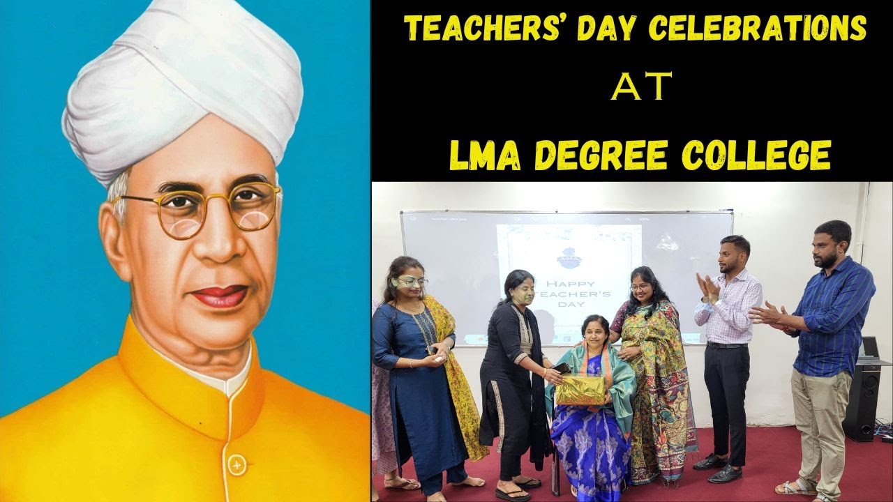 TEACHERS' DAY CELEBRATIONS AT LMA DEGREE COLLEGE - YouTube