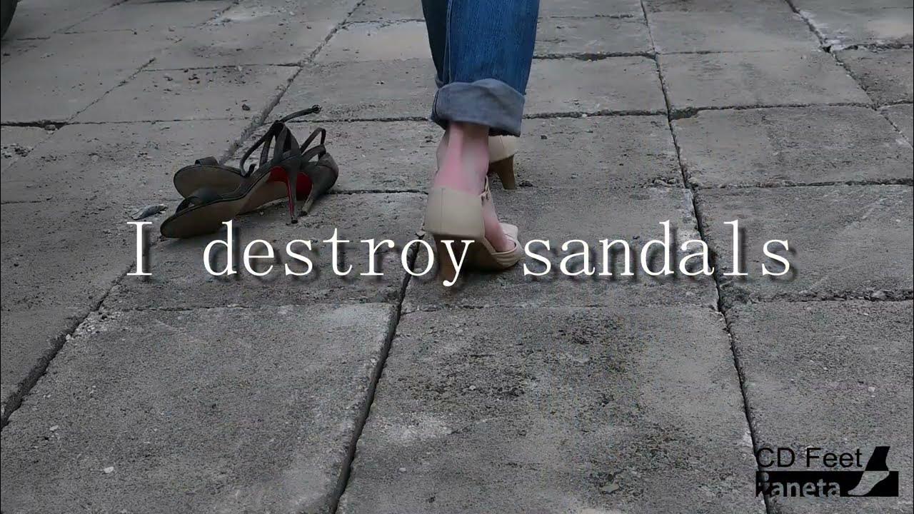 I destroy sandals - YouTube
