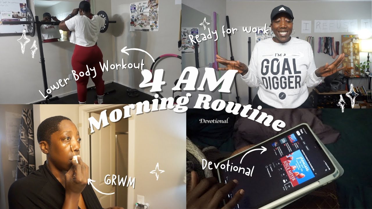 4 AM Morning Routine | Spend the morning with me! - YouTube