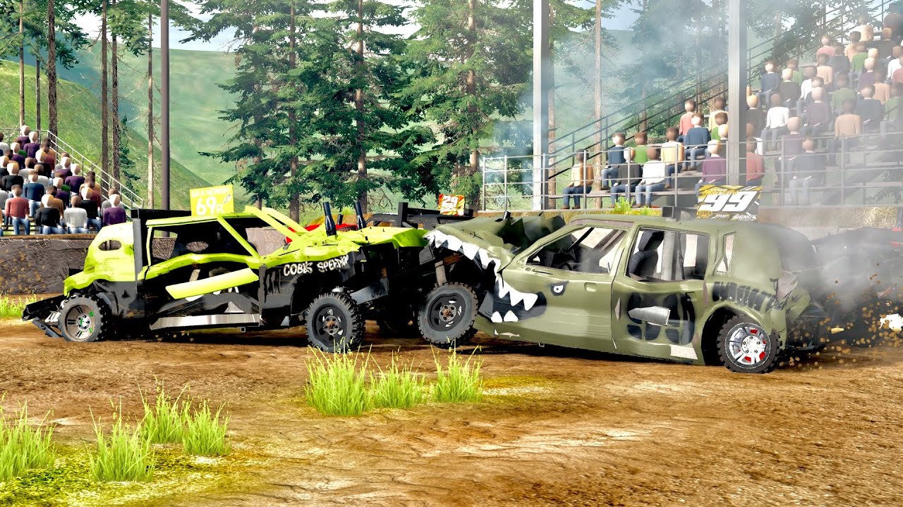 BeamNG Demolition Derby (Fullsize 80's and Newer Super Stock) - YouTube