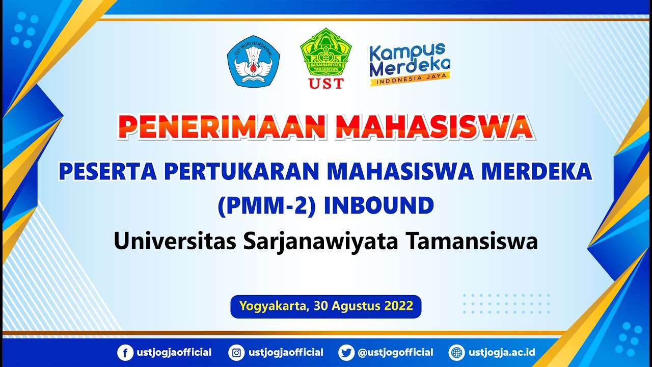 Penerimaan Mahasiswa Peserta Pertukaran Mahasiswa Merdeka - YouTube