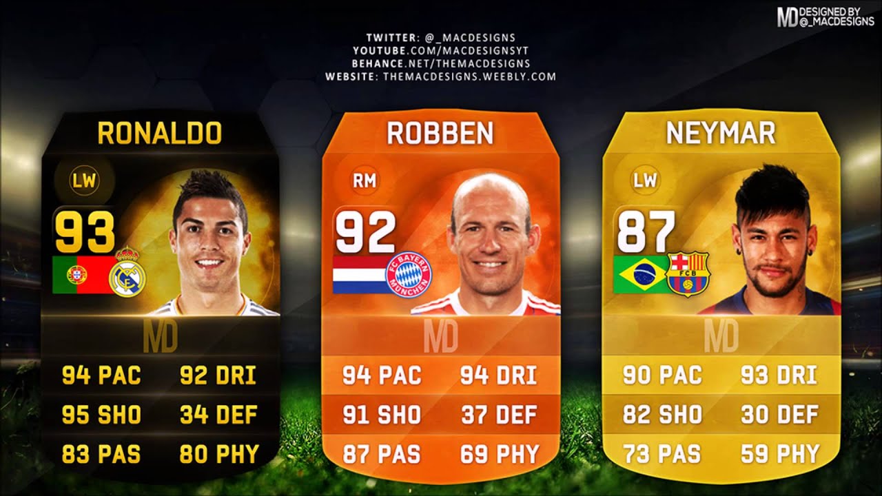 FIFA 16 CARD AND UT MENU DESIGNS - YouTube