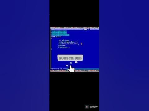 ##😍line print use graphics in c language🔥// #short // technical programming abhi - YouTube
