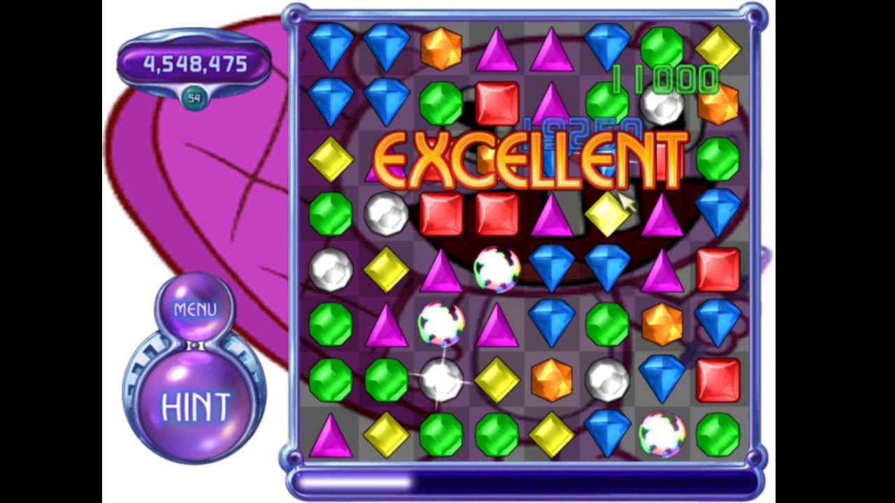 Bejeweled 2 - Classic Mode Levels 52-55 - YouTube
