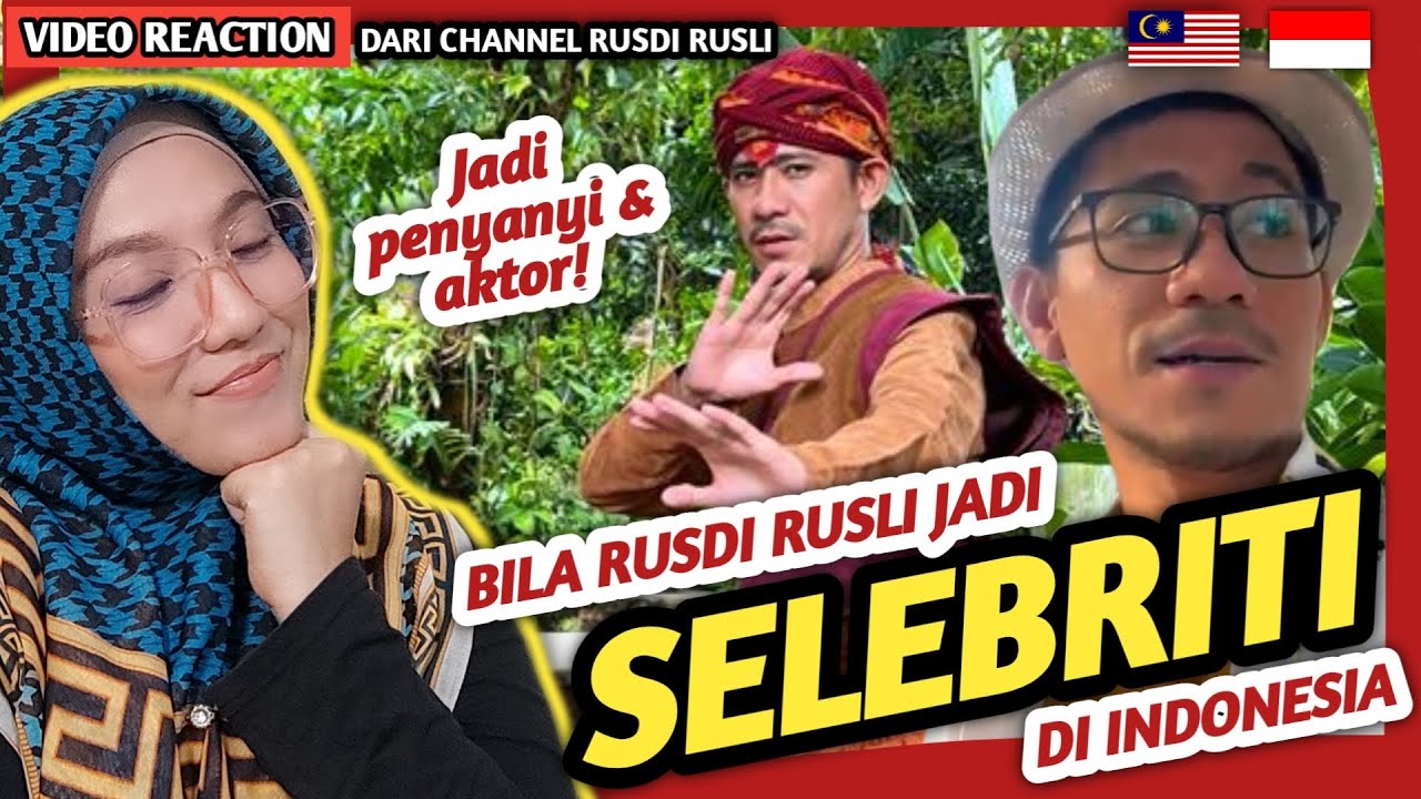 🇲🇾🇮🇩 REACTION AKTIVITI SELEBRITI RUSDI RUSLI DI INDONESIA ‼️ Jadi Aktor ...