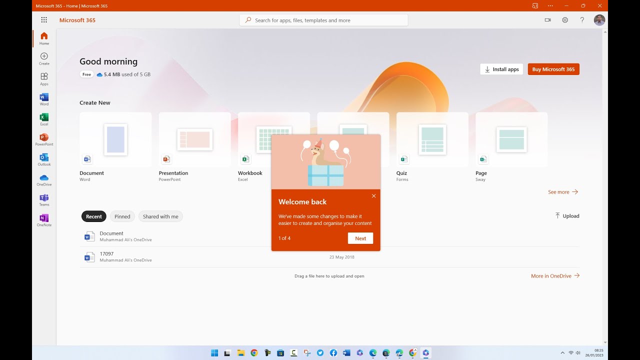 How to Use Online Office 365 App? - YouTube