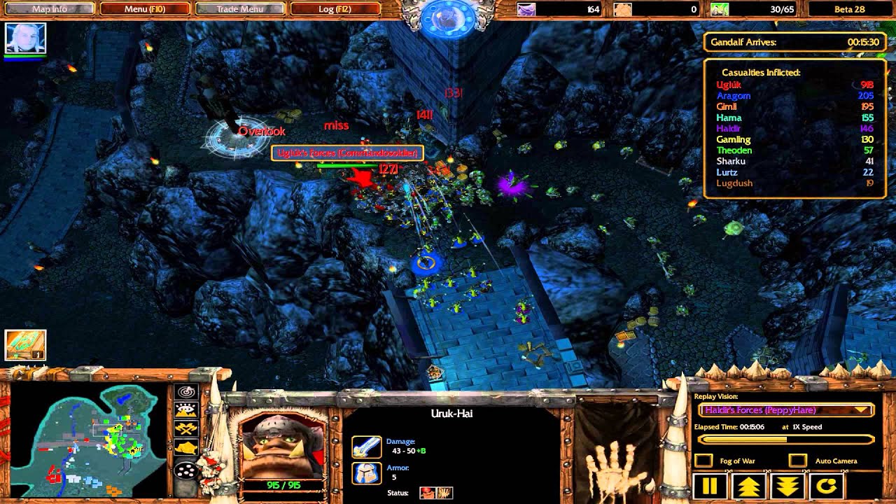 Warcraft 3 - Custom Maps: Helms Deep - YouTube
