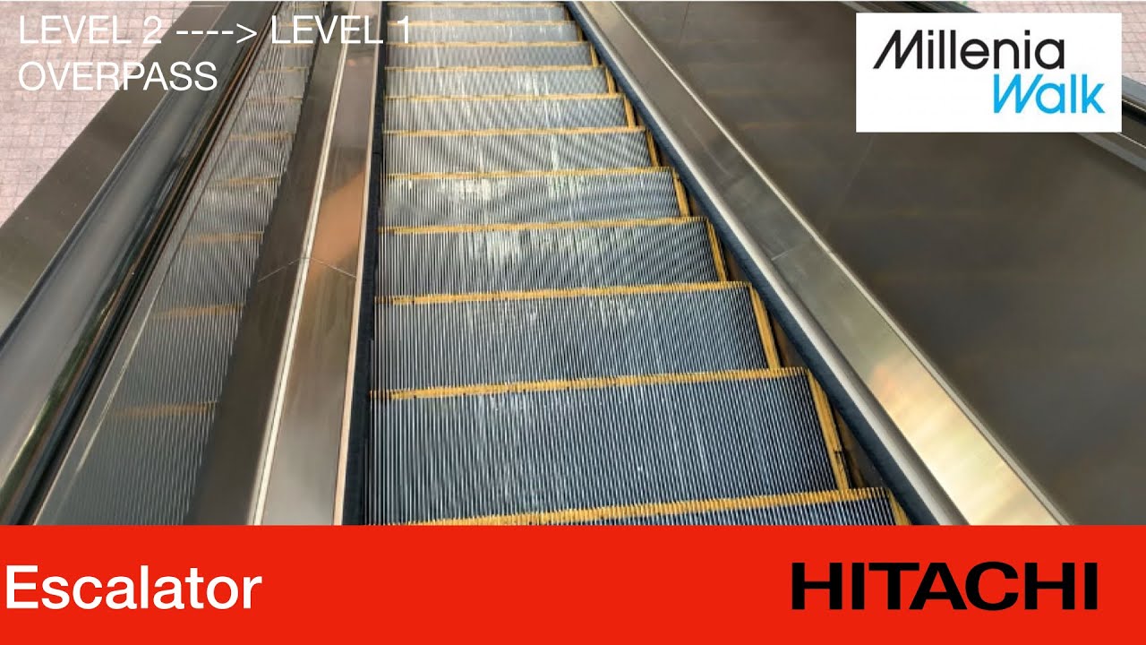 [Downriding Only ↘️] Millenia Walk || Hitachi Escalator (Overpass ...