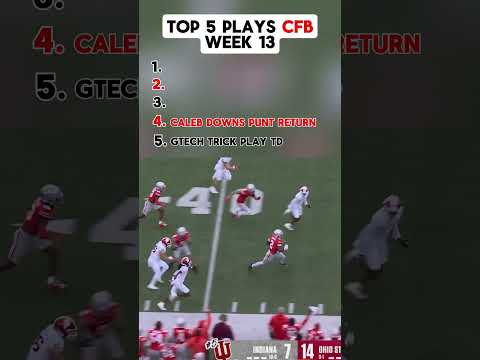 CFB Week 13 was crazy #cfb #football #top5 #week13 # ...