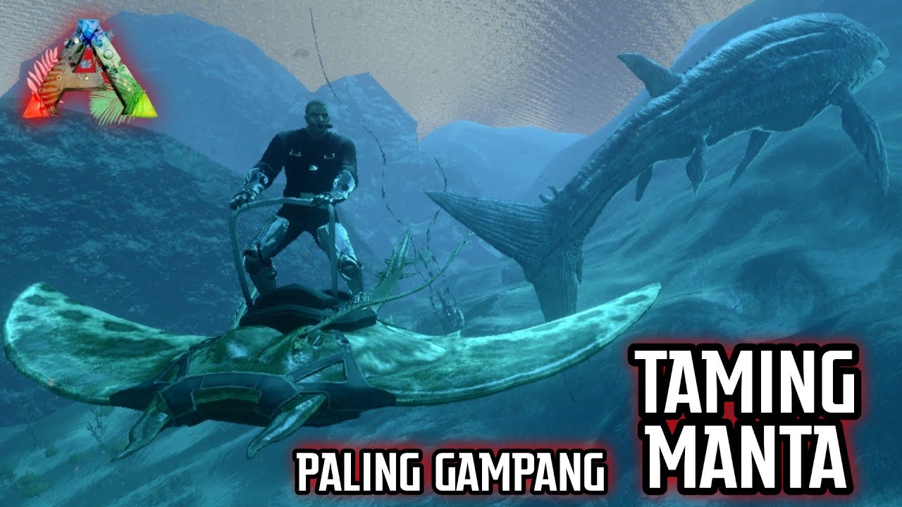 PALING MUDAH CARA TAMING MANTA DI ARK MOBILE | ARK MOBILE INDONESIA ...