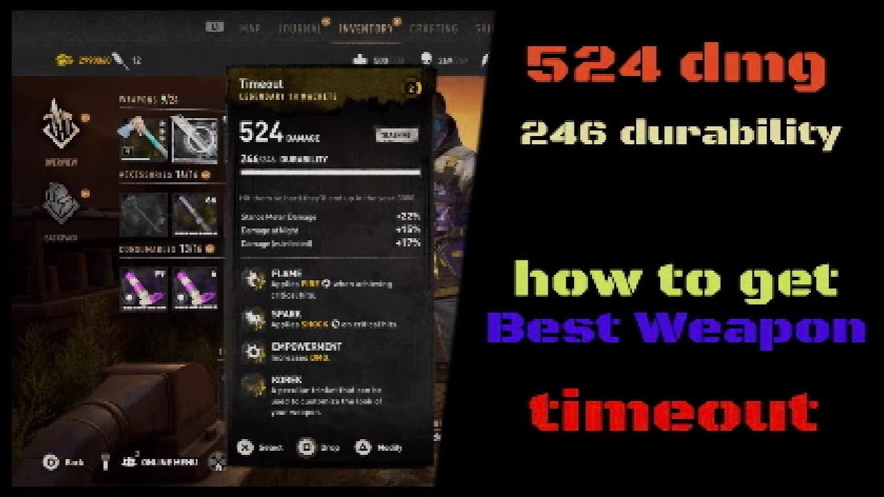 Dying Light Weapon List And Stats