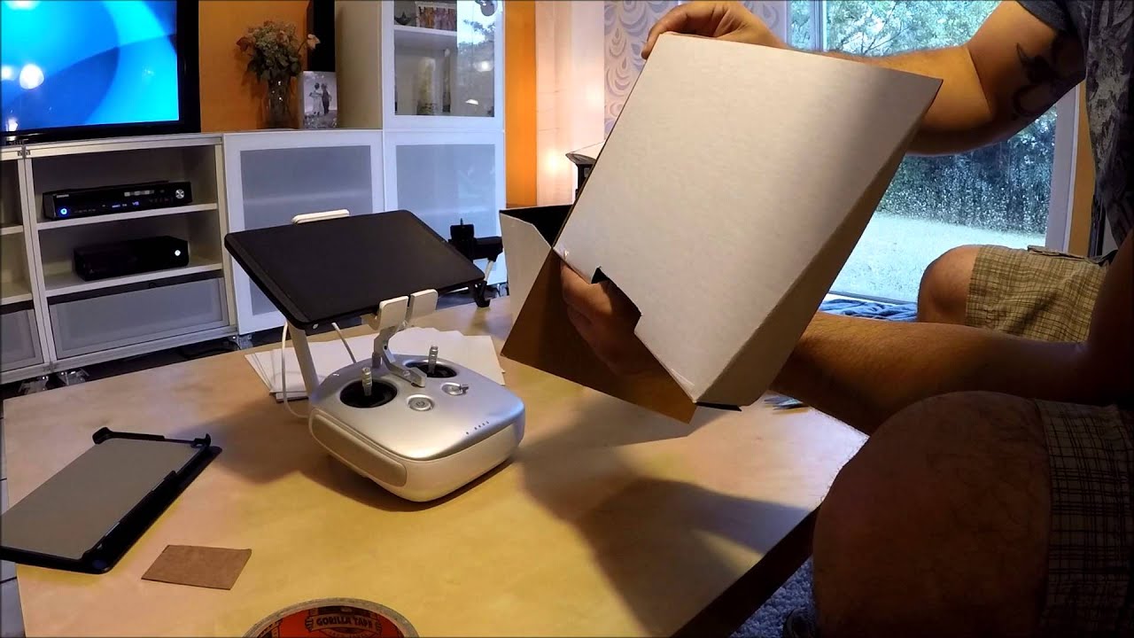 DJI Inspire 1 tutorial: How to make tablet sun shield "Invidia Shield ...