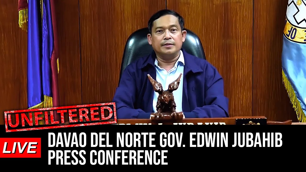 🔴 LIVE: Davao Del Norte Gov. Edwin Jubahib press conference - YouTube