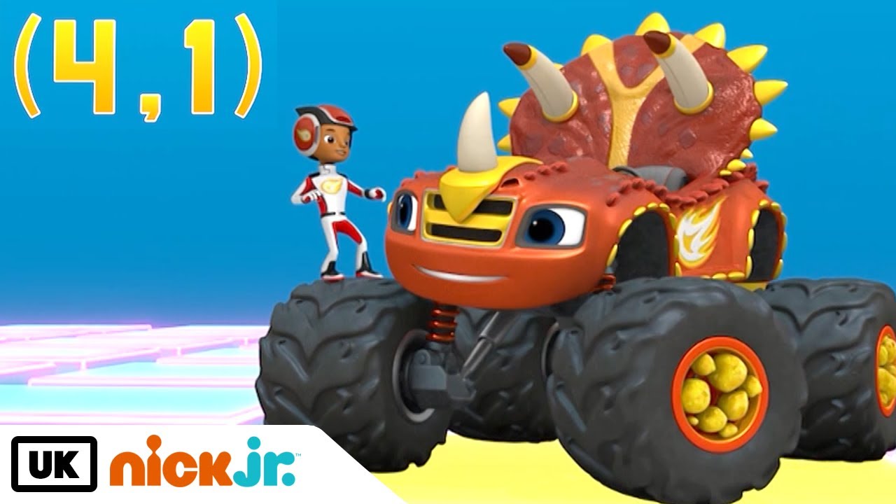 Blaze and the Monster Machines | Learn Coordinates with Blaze and AJ ...