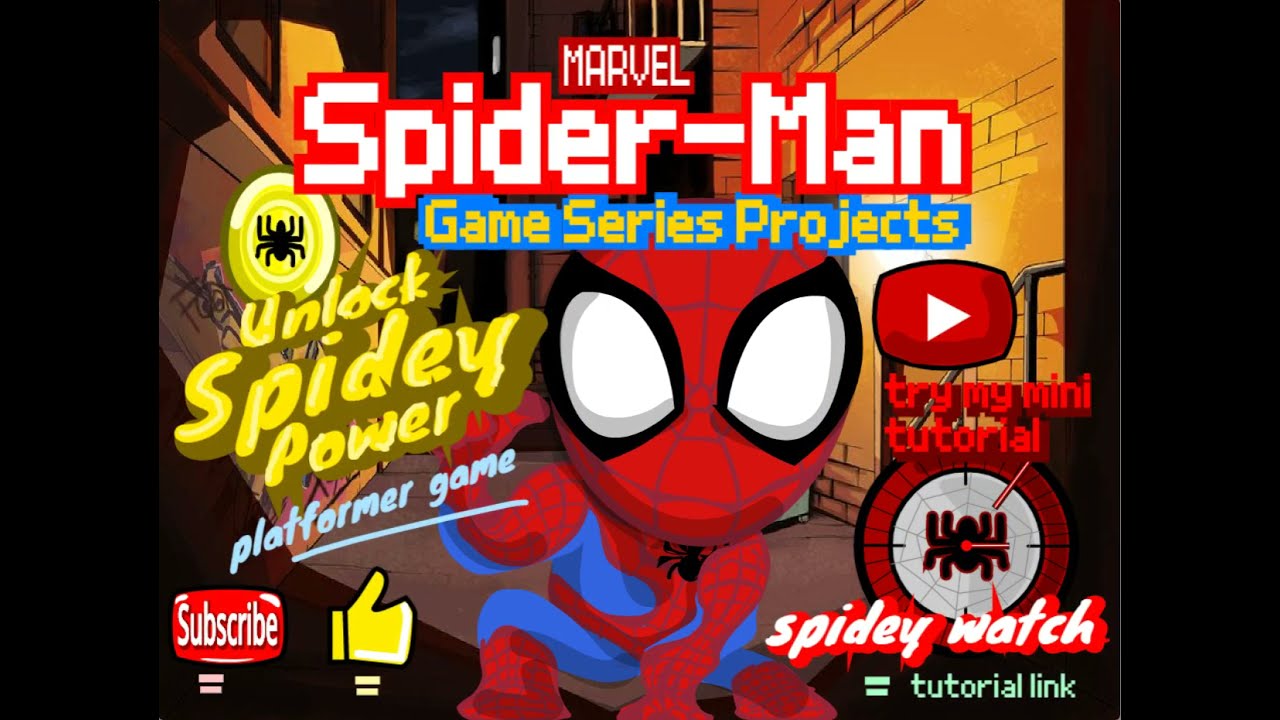 Spider-Man Game Series in Scratch 3.0 - EP1 Unlock Spidey Power ...