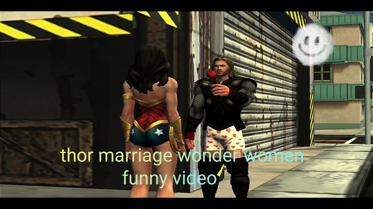 thor propose wonder women | thor vs flash | funny video - YouTube