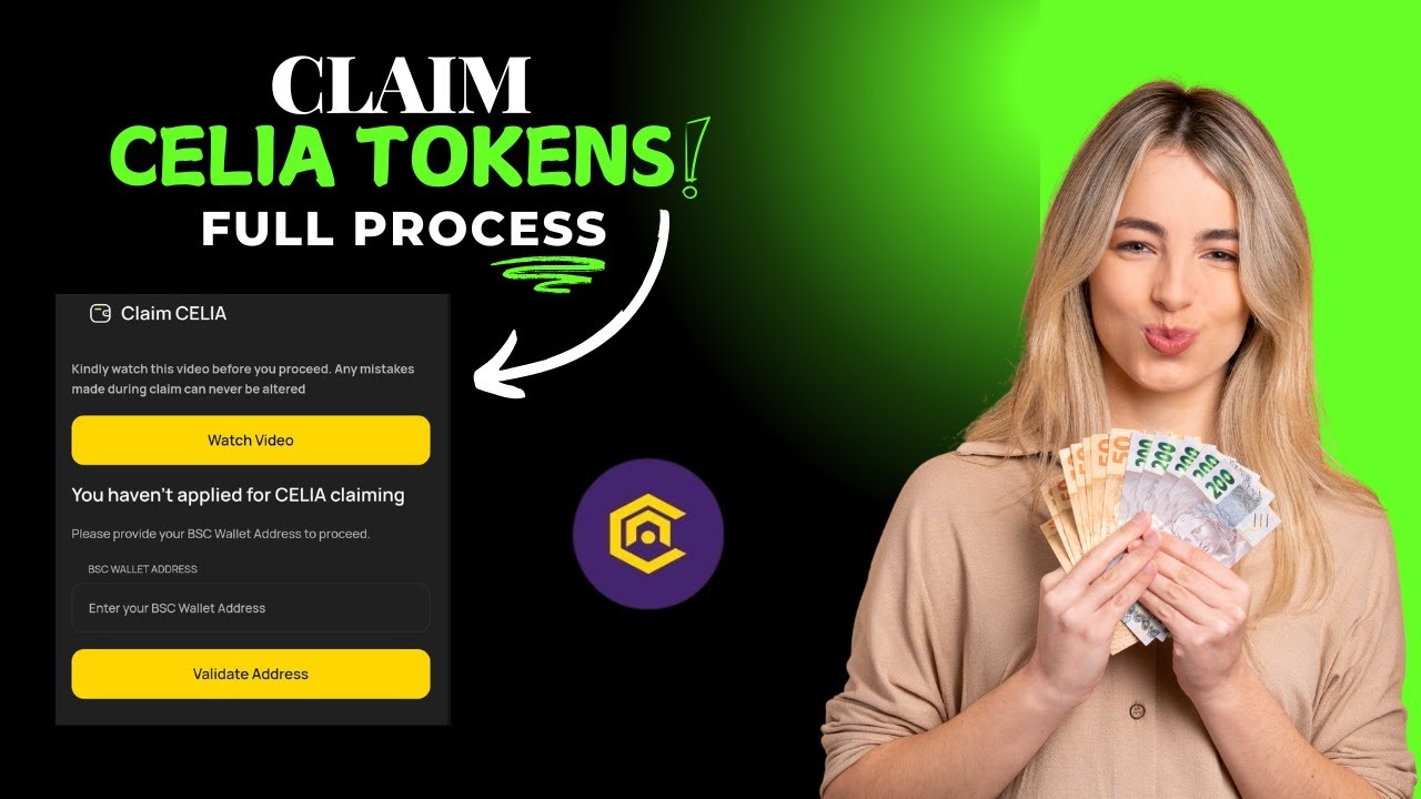 How to claim Celia token || How to withdraw Celia token - YouTube