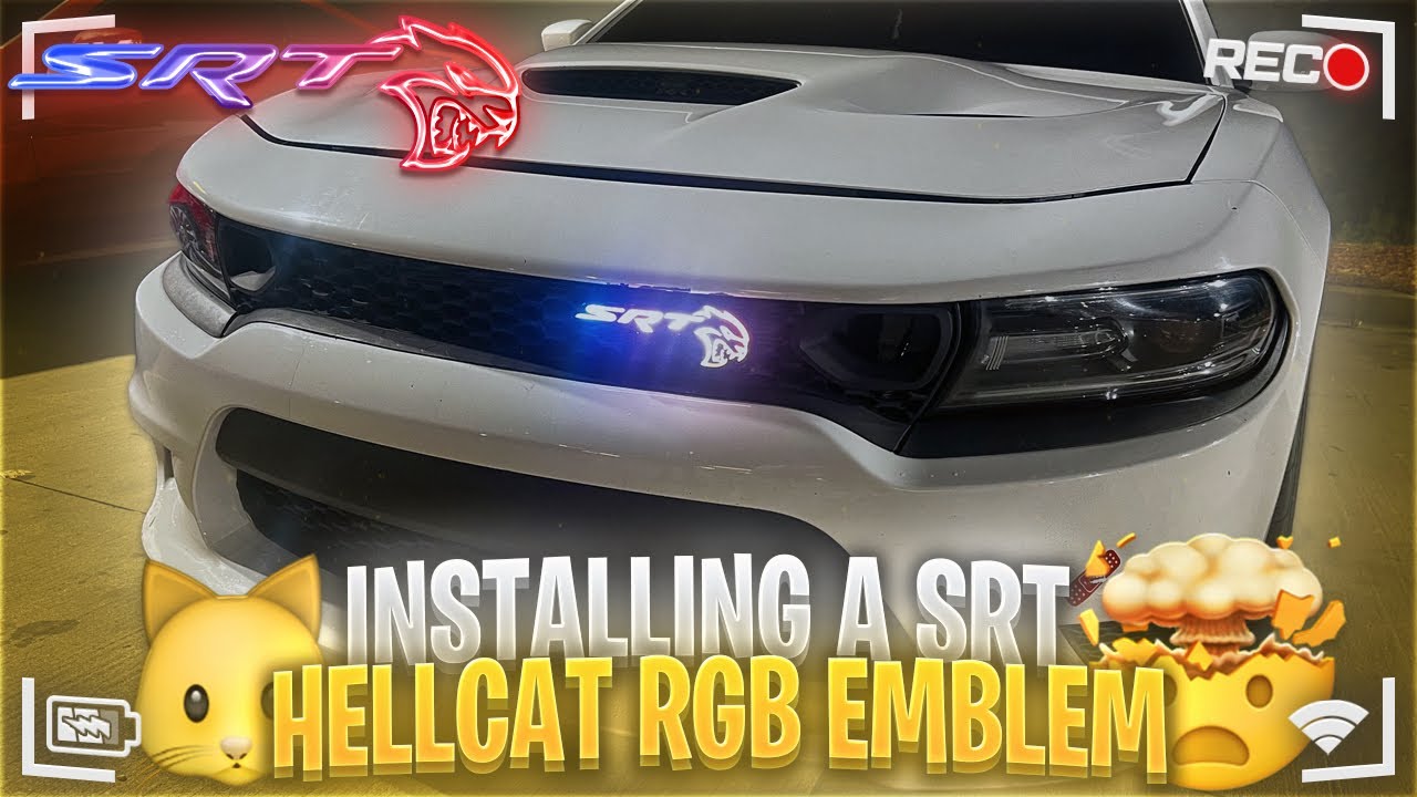 PUTTING A RGB EMBLEM ON MY HELLCAT *MUST NEEDED MOD*🔥 - YouTube