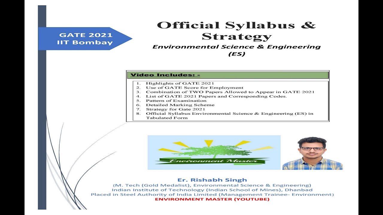 Official Gate 2021 Syllabus, Strategy, Details (Environmental Science ...