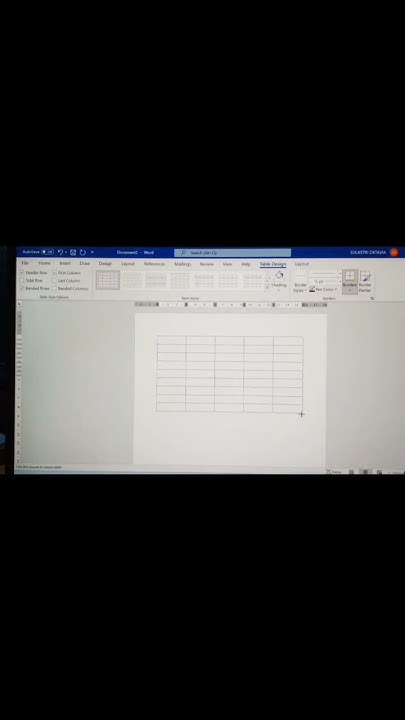 cara membuat tabel di Ms.Word dan menghapus tabel dengan mudah #buattabel #tutorial # ...