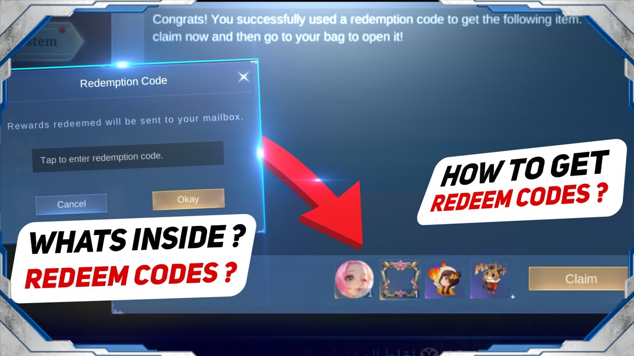 How to Redeem MLBB Codes and Where to Find Them ? Free Skins Emotes ...