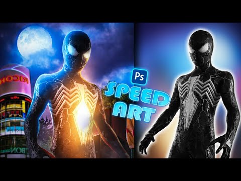 Symbiote (Spider Man) Speed Art Tutorial / GOPAL 🕷 - YouTube