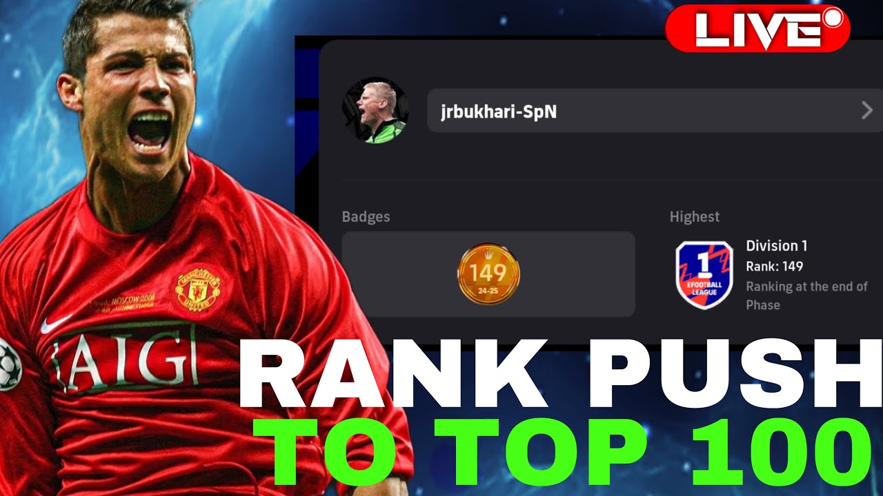 RANK PUSH TO TOP 100 AND RANKING EVENT 🔥| EFOOTBALL MOBILE 25 - YouTube