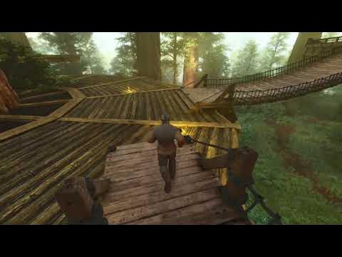 Ark Ascended: Klinger Additional Rustic Building, New Update: K Rustic rope bridges. - YouTube