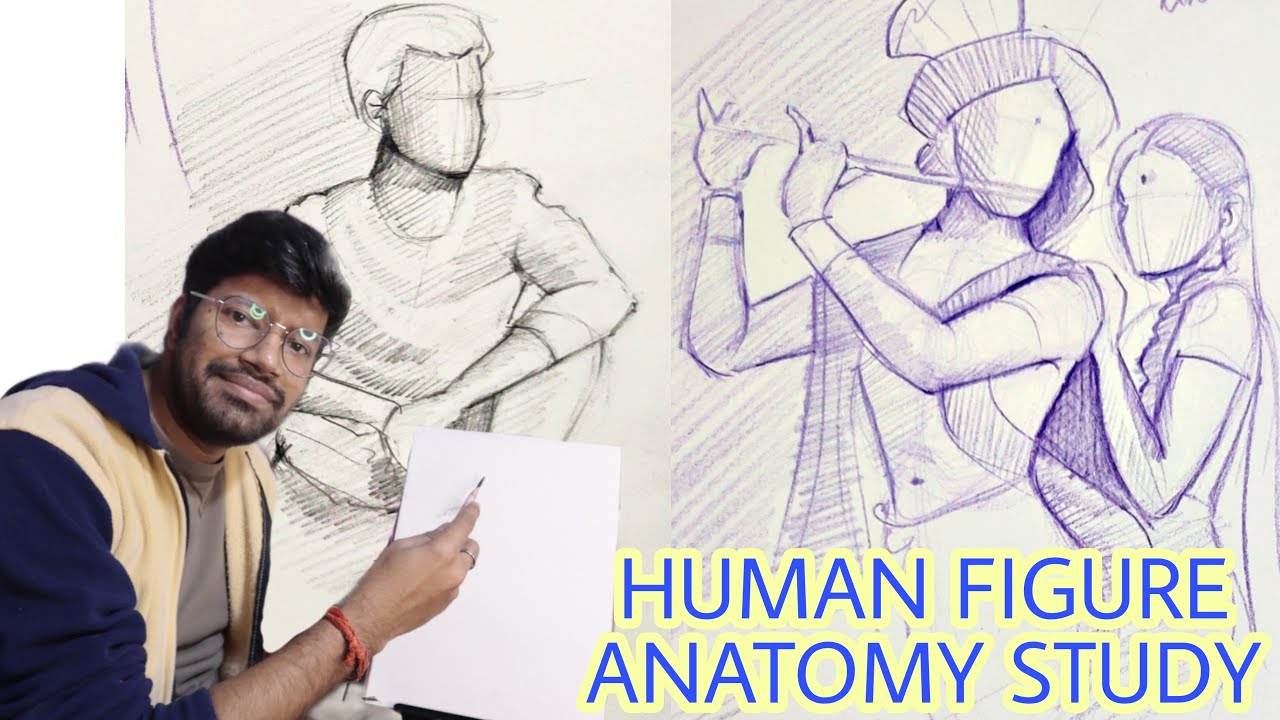 How to draw human figure anatomy | New art learning series - YouTube