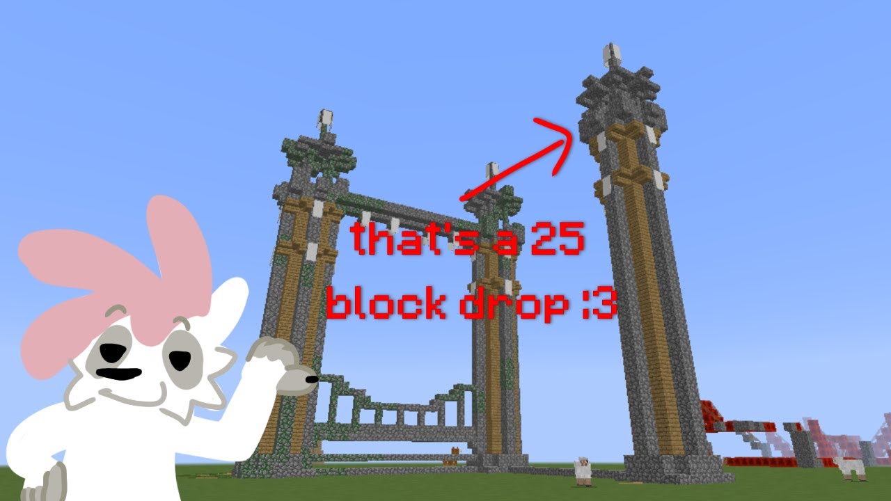 How to Make a Falling Trap Tower in Minecraft - YouTube