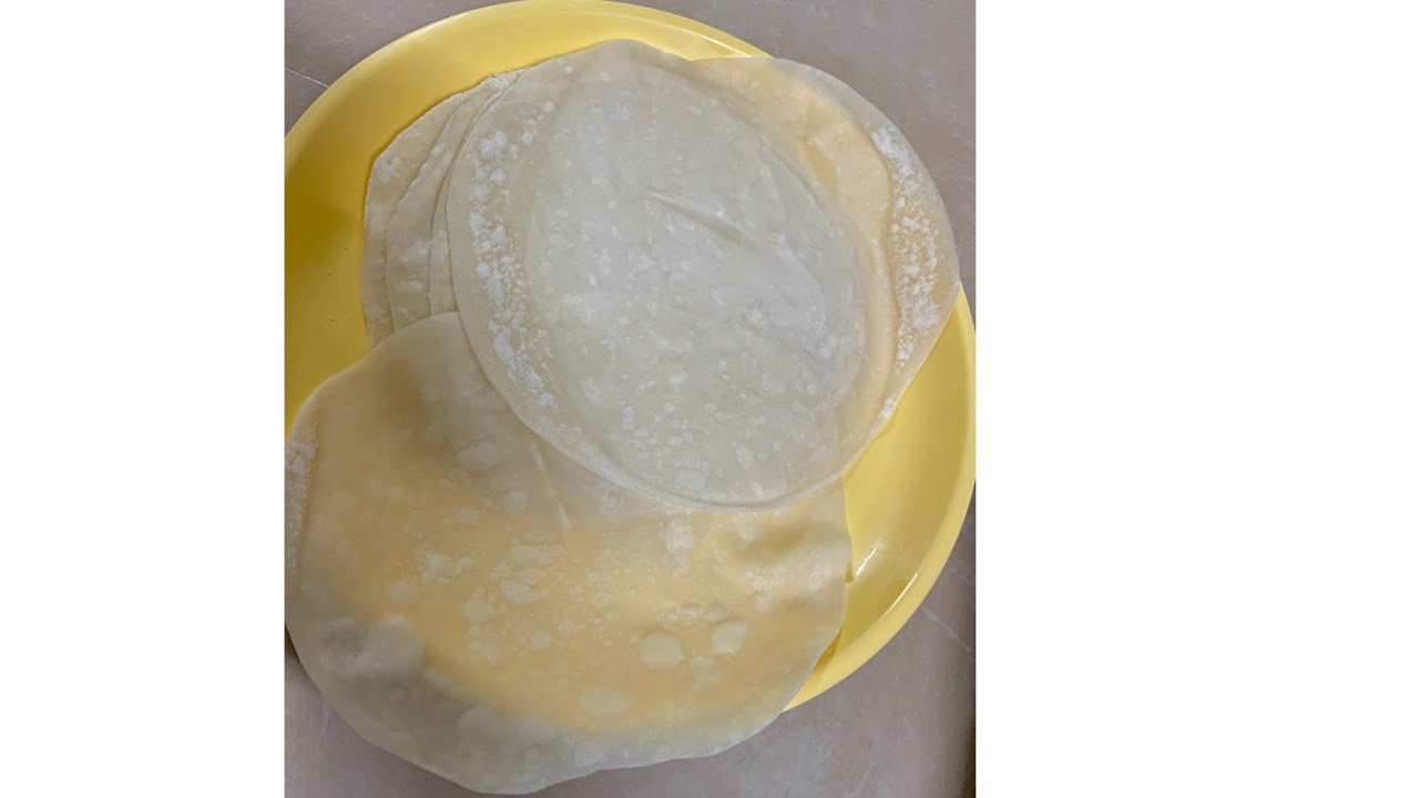Homemade spring roll sheets .Spring roll sheets recipe ️ - YouTube