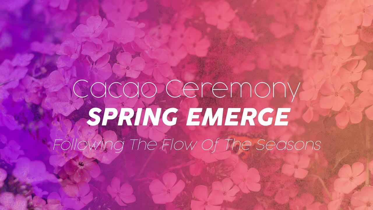 Spring Emerge flower 🌷| Cacao Ceremony, Meditation, Affirmations 💐 ...