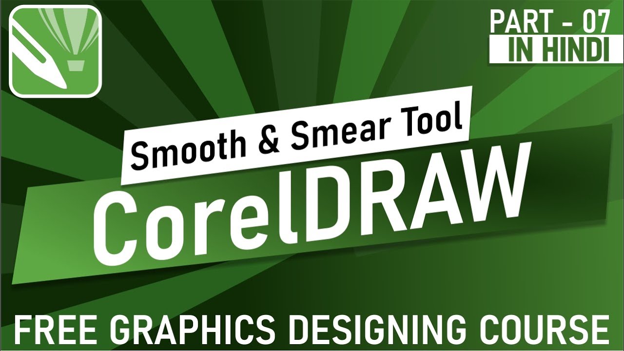 How to use smooth & smear Tool | smooth and smear tool in corel draw ...