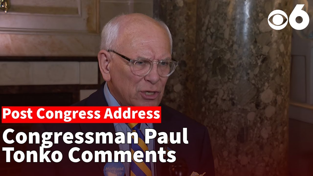 Congressman Paul Tonko comments after President Trump's Congress ...