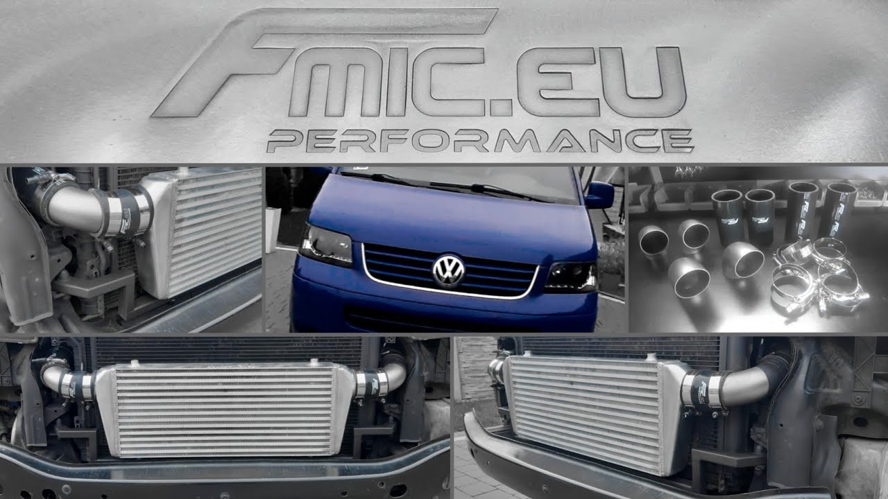 Tuning VW T5 2.5TDI Intercooler Fmic.eu Performance 550x230x65 Bus ...