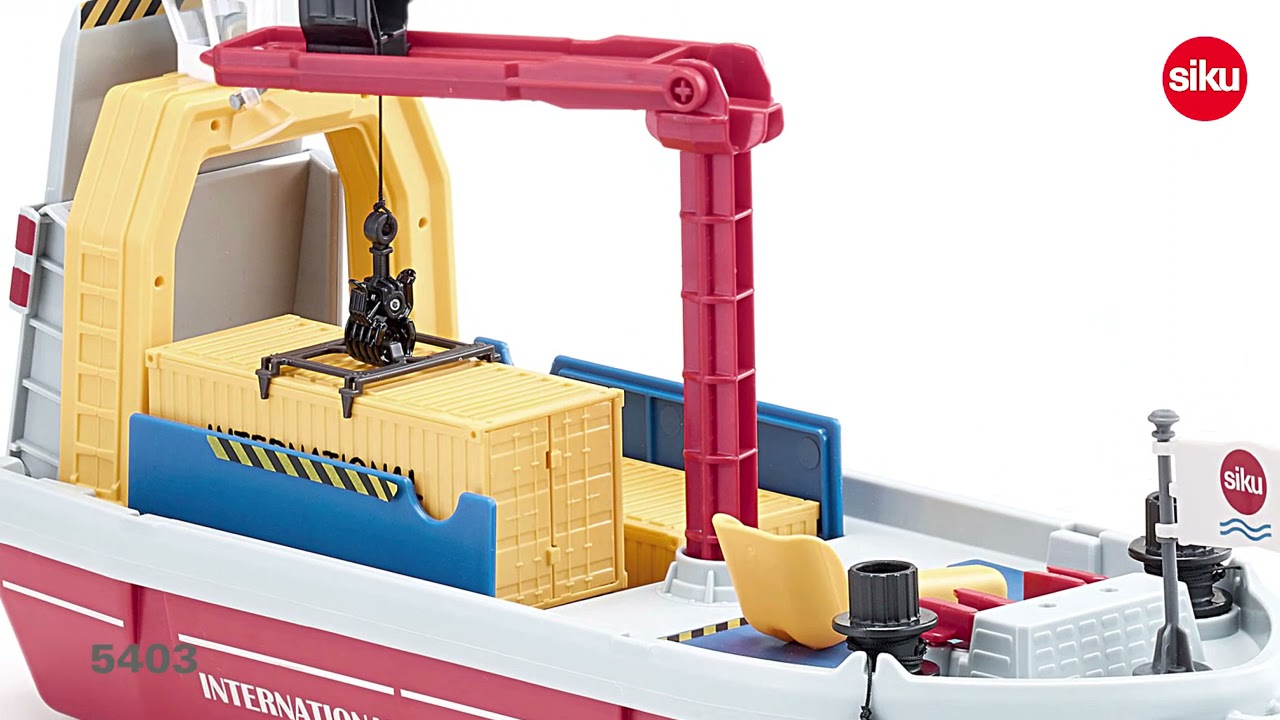 SIKU 5403 Container Ship die-cast vehicle for kids 3+ years - YouTube