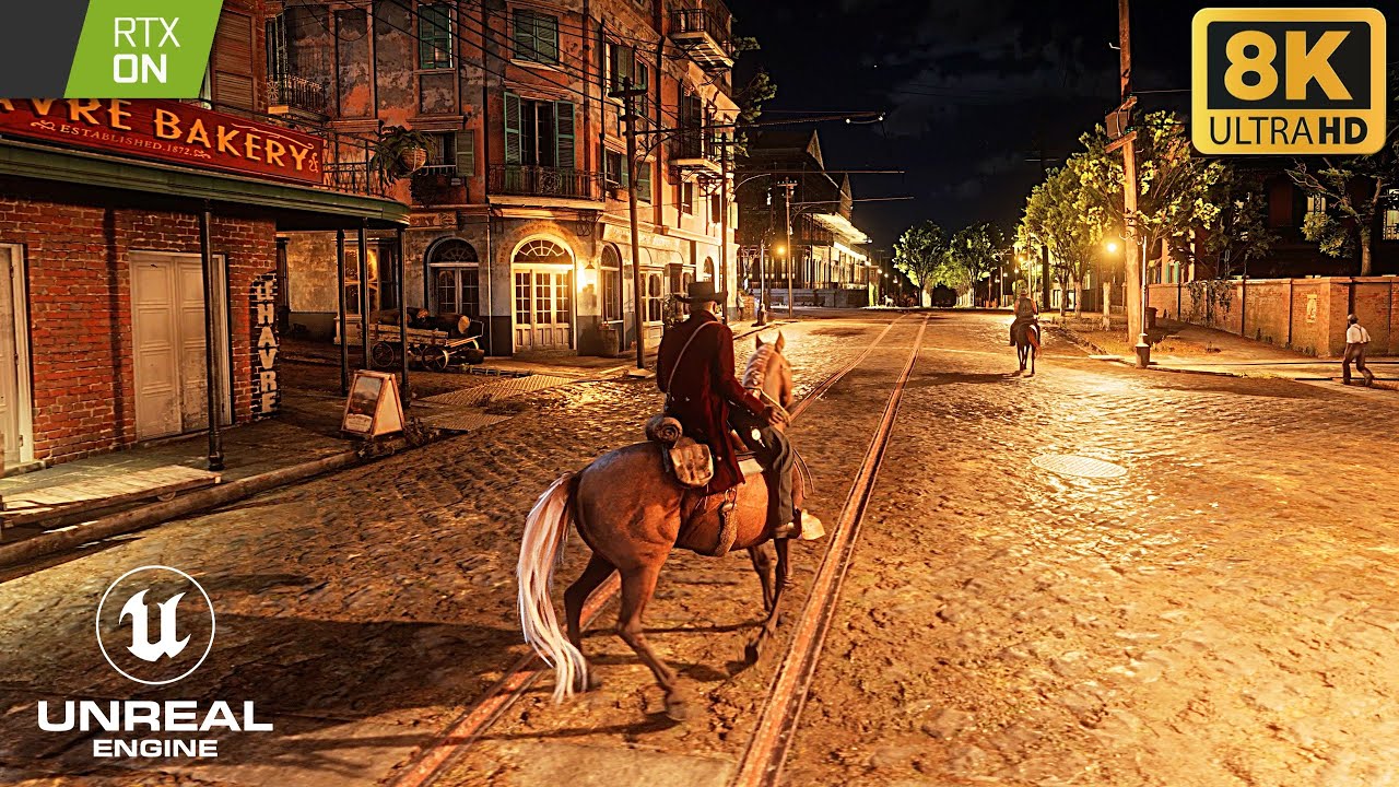 [8k] Red Dead: Redemption 2 "Visual Redemption" + 4k Texture Mod! RTX ...