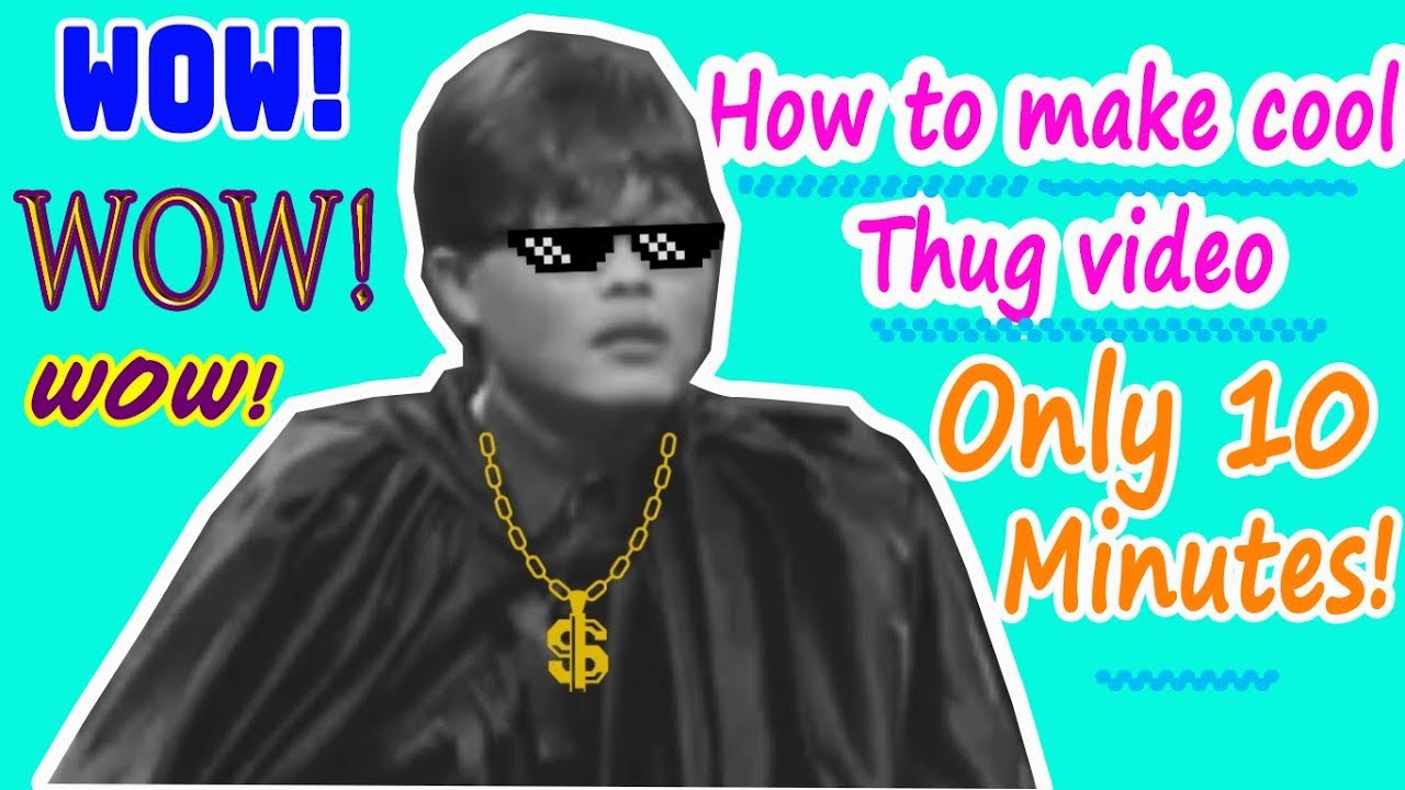 How To Make A Thug Life Video Very Fast (In Premiere CC) - YouTube