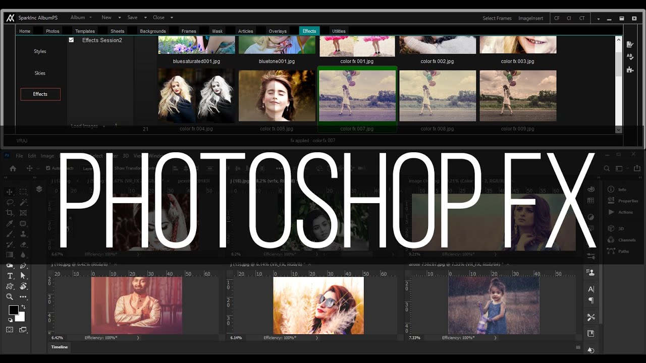 Photoshop Special Effects in Sparklinc AlbumPs Photoshop Album ...