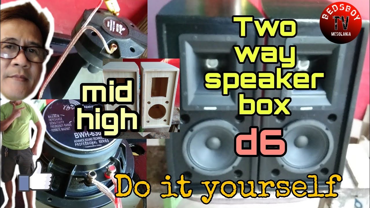 Two way Speaker box d6||Pang midhigh/Full range||Loaded ng Broadway ...